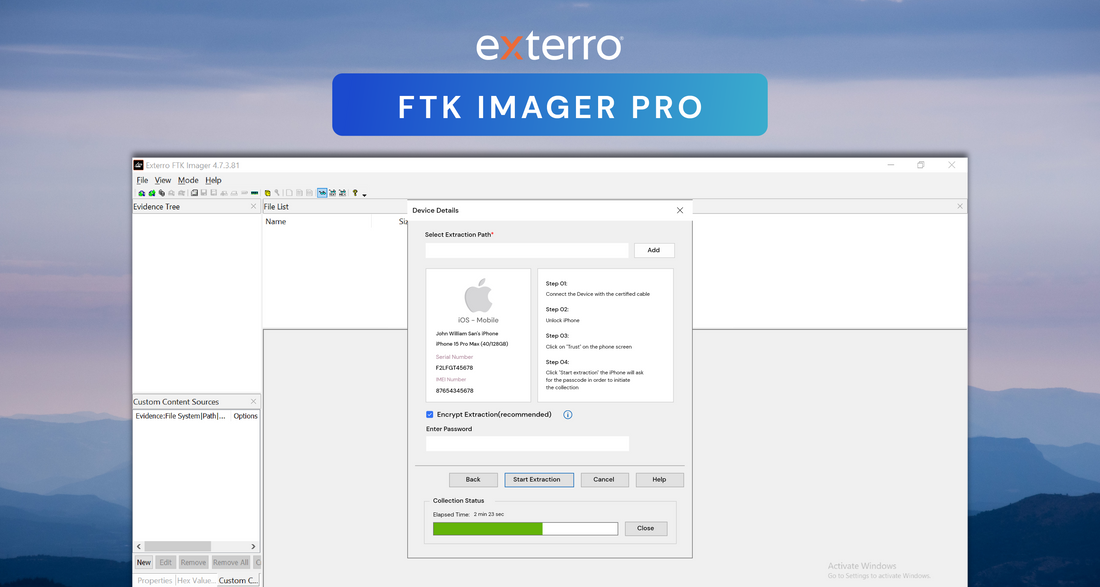 FTK Imager Pro | Encryption Detection & iOS Collections – Exterro